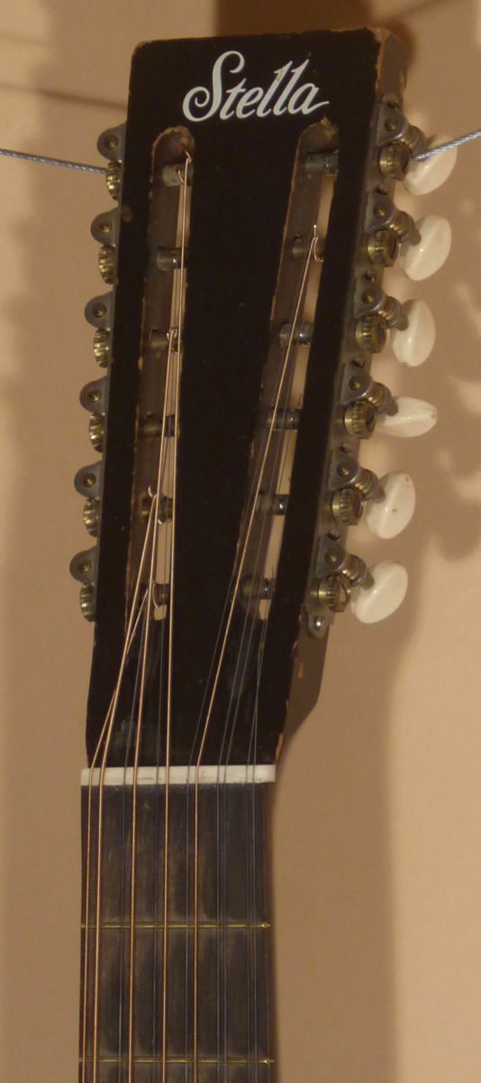 Stella H922 12-string Acoustic Guitar- NEEDS ACTION ADJUSTMENT- SOLD ...